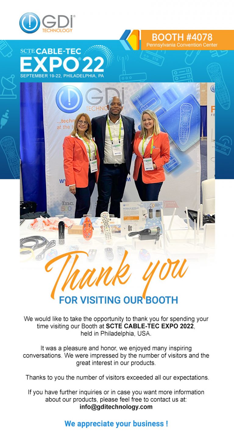 SCTE Expo 2022 - GDI Technology, Inc.